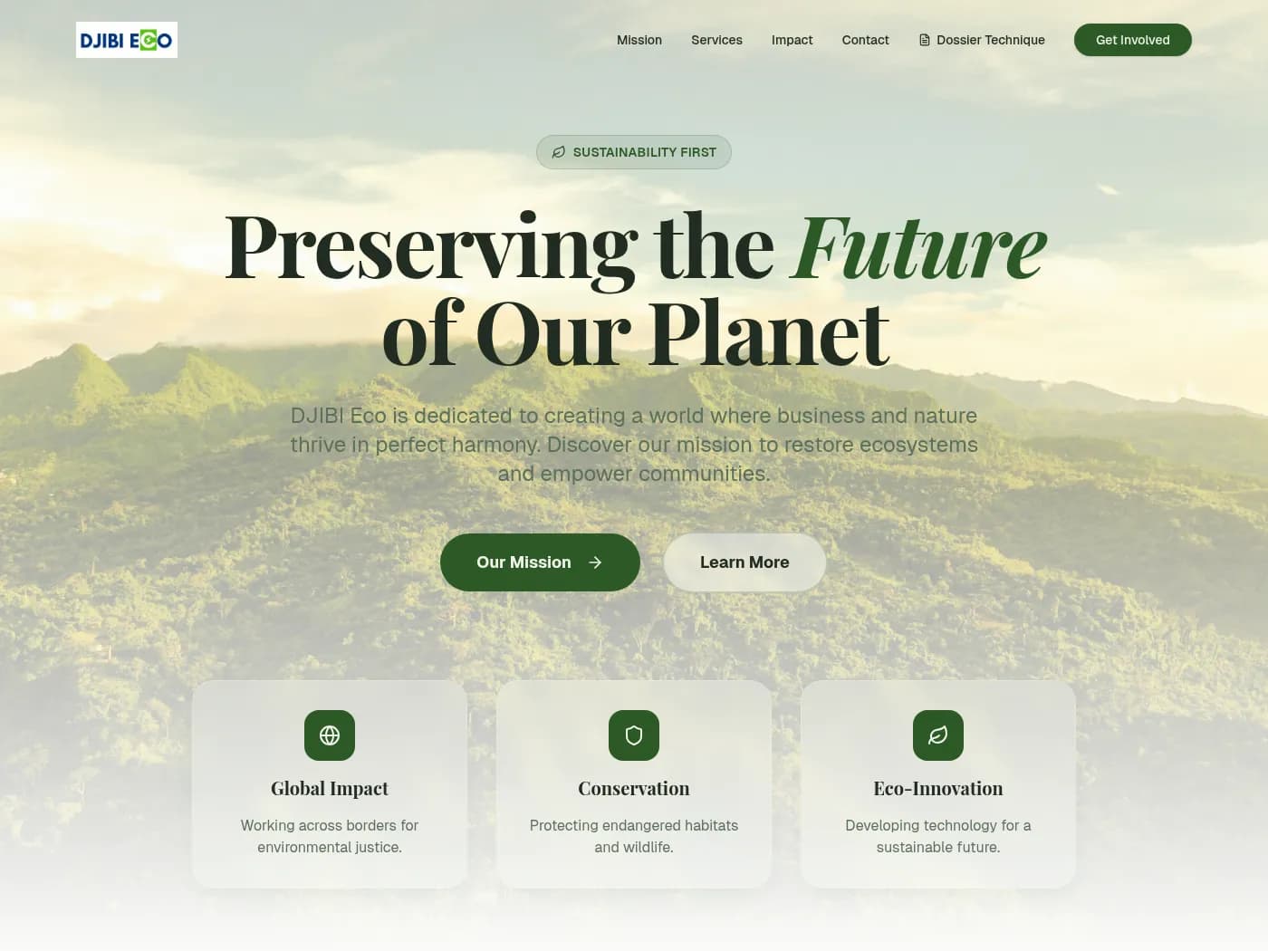 DJIBI Eco Website