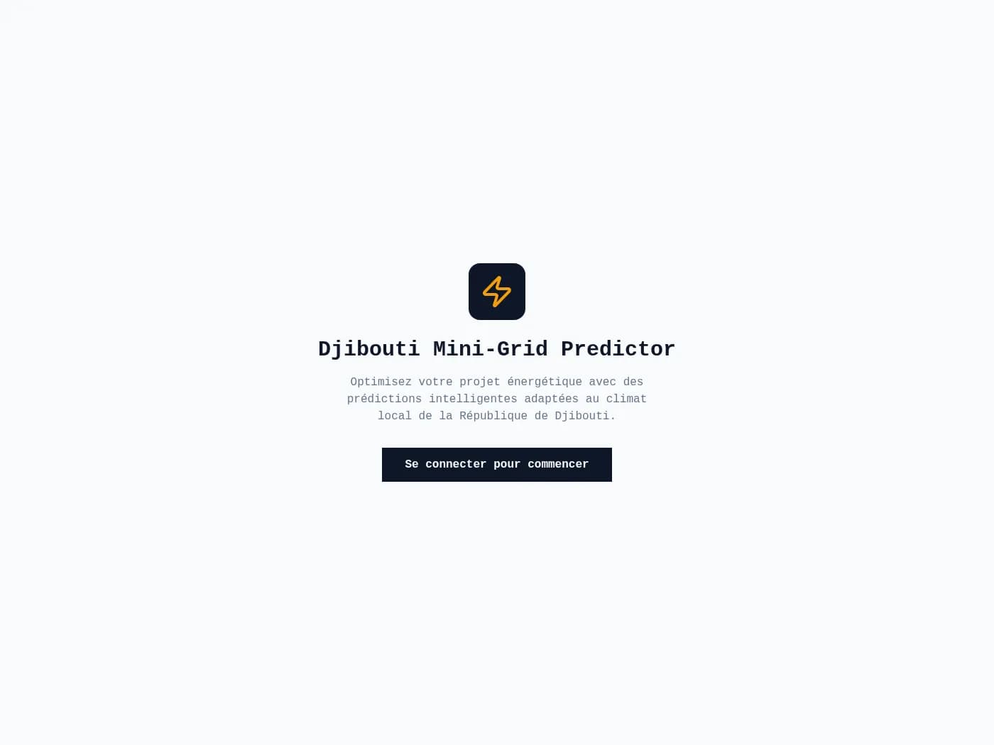 Djibouti Mini-Grid Predictor