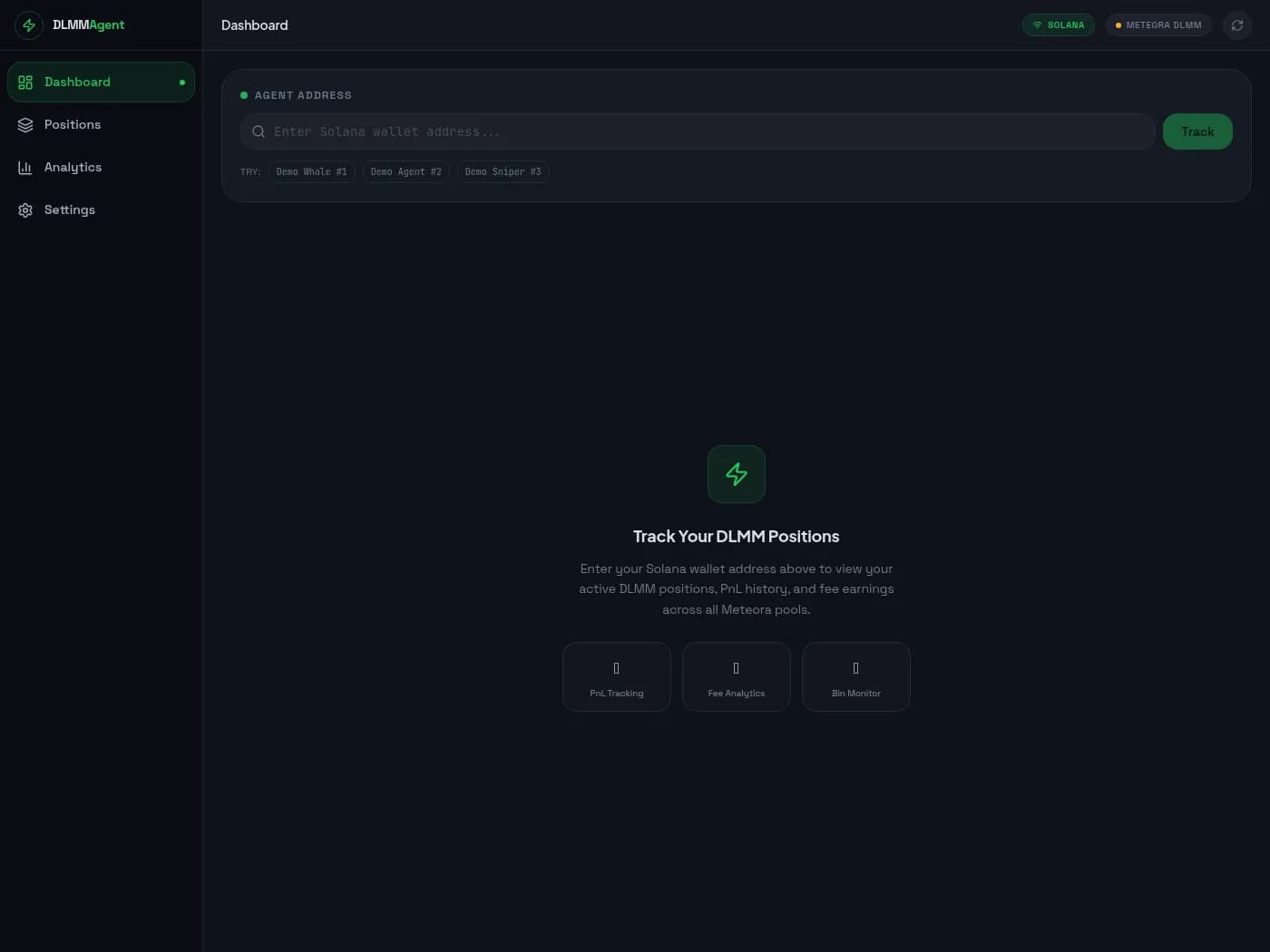 DLMM Agent Dashboard