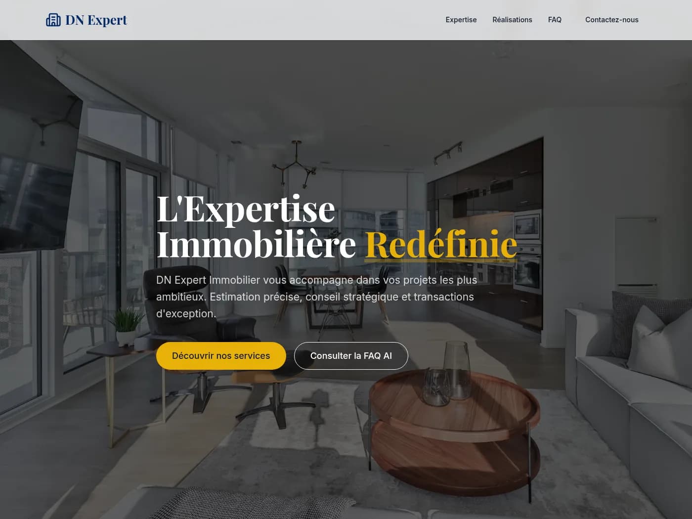 DN Expert Immobilier Site