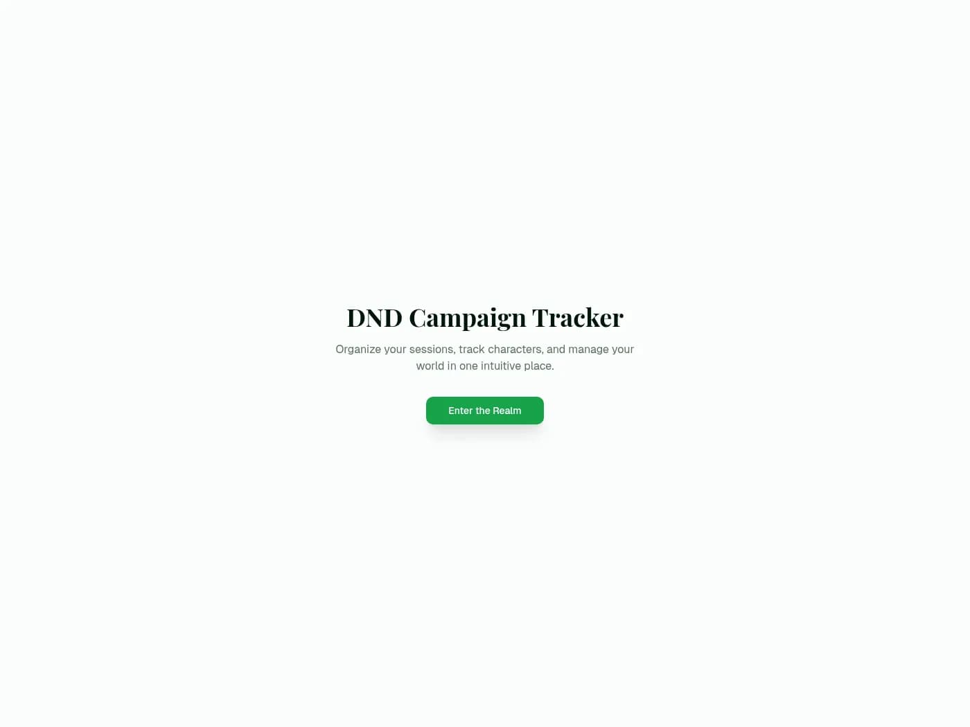 DND Campaign Tracker