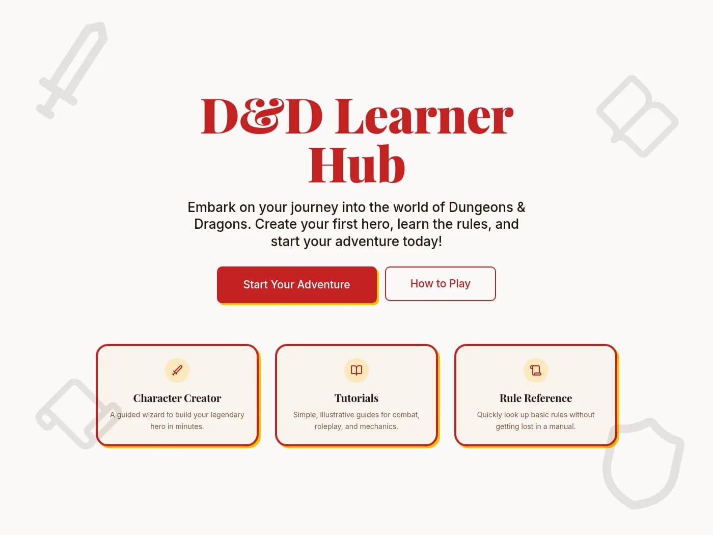 D&D Learner Hub