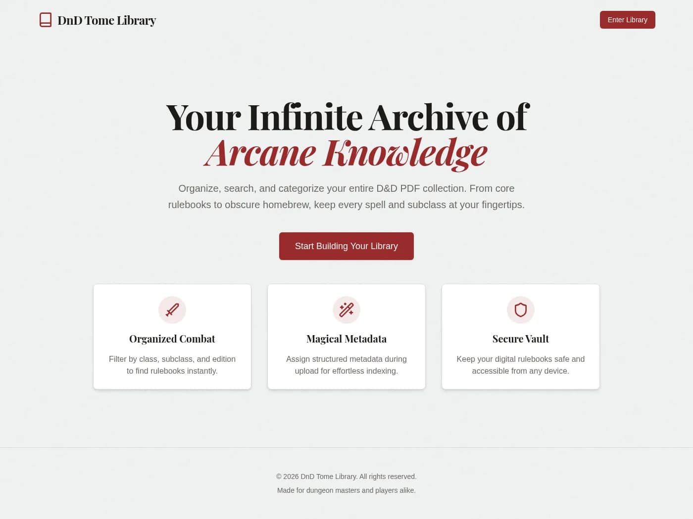 DnD PDF Library