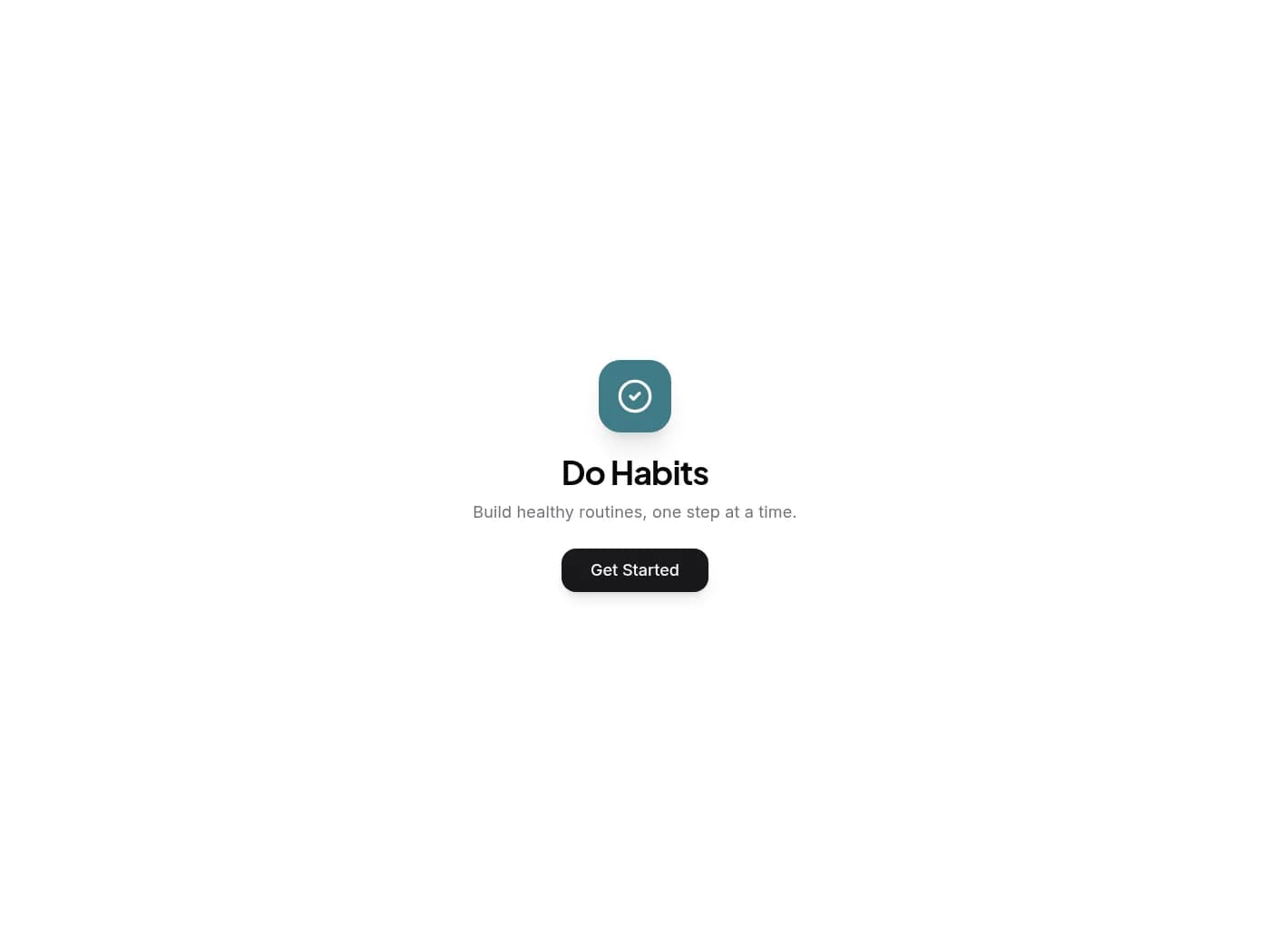 Do Habits Web App
