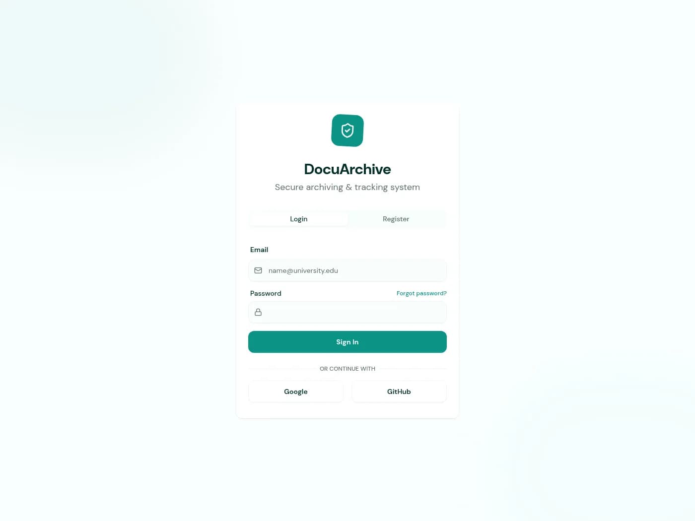 DocuArchive Tracker