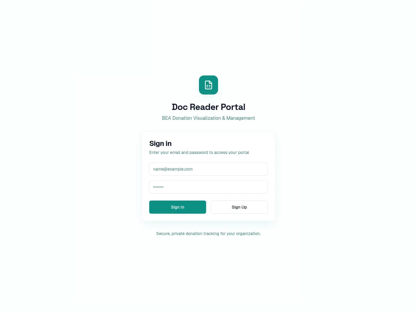Doc Reader Portal