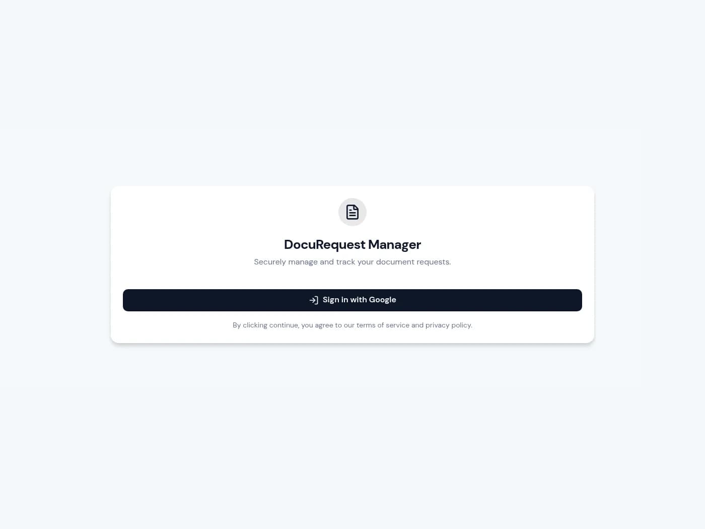 DocuRequest Manager