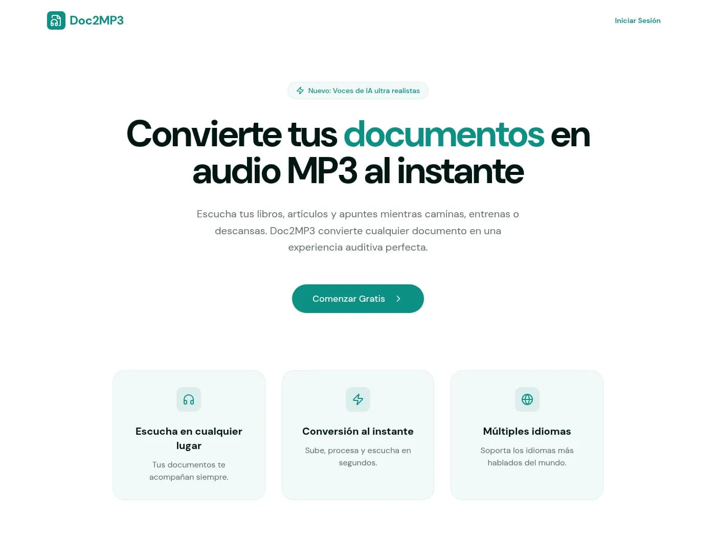 Doc2MP3 Converter