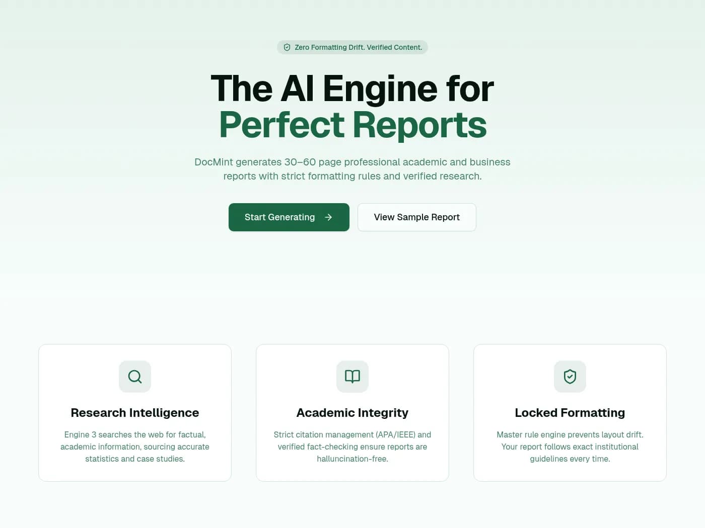 DocMint Report Engine