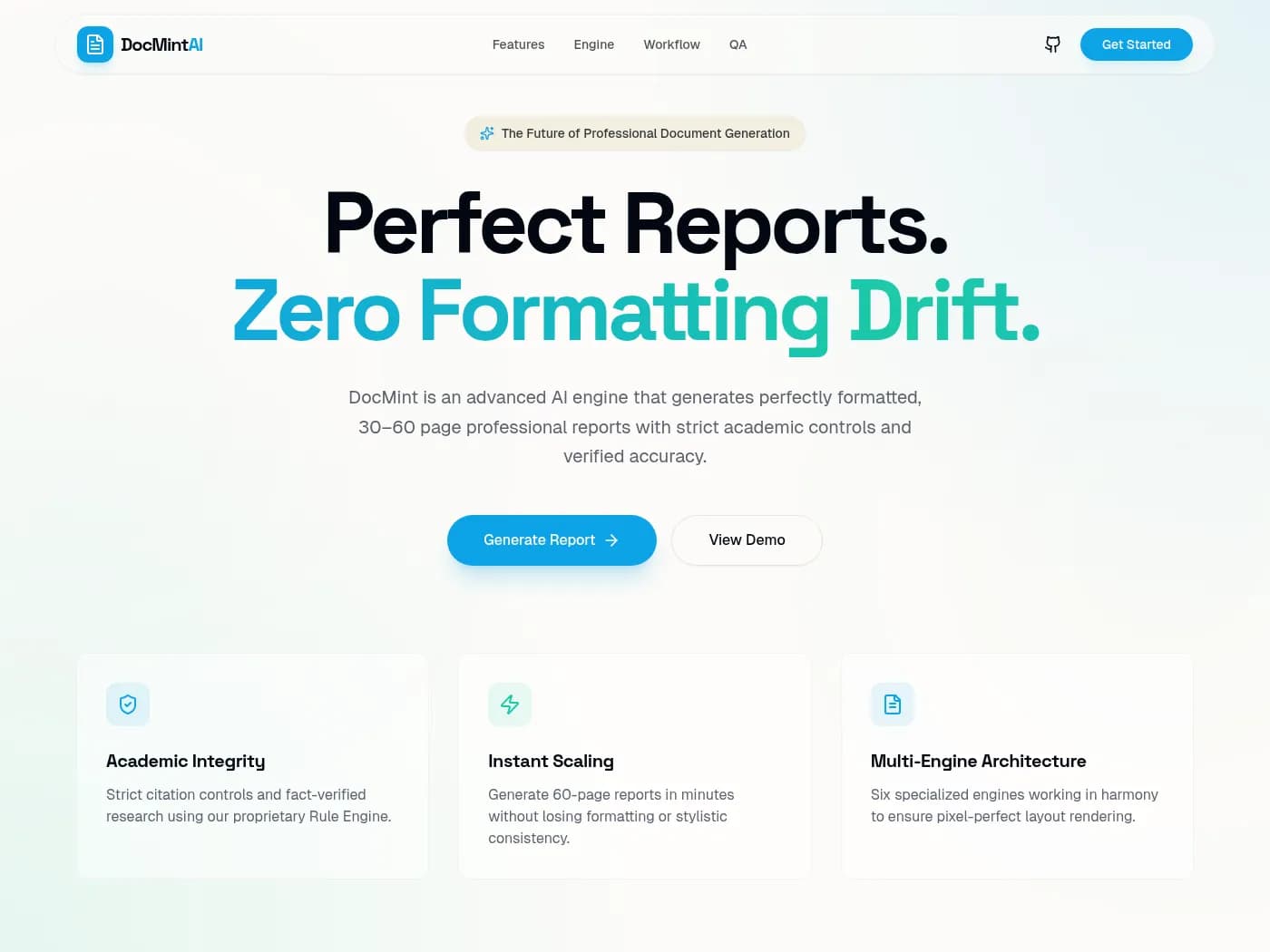 DocMint AI Report Engine
