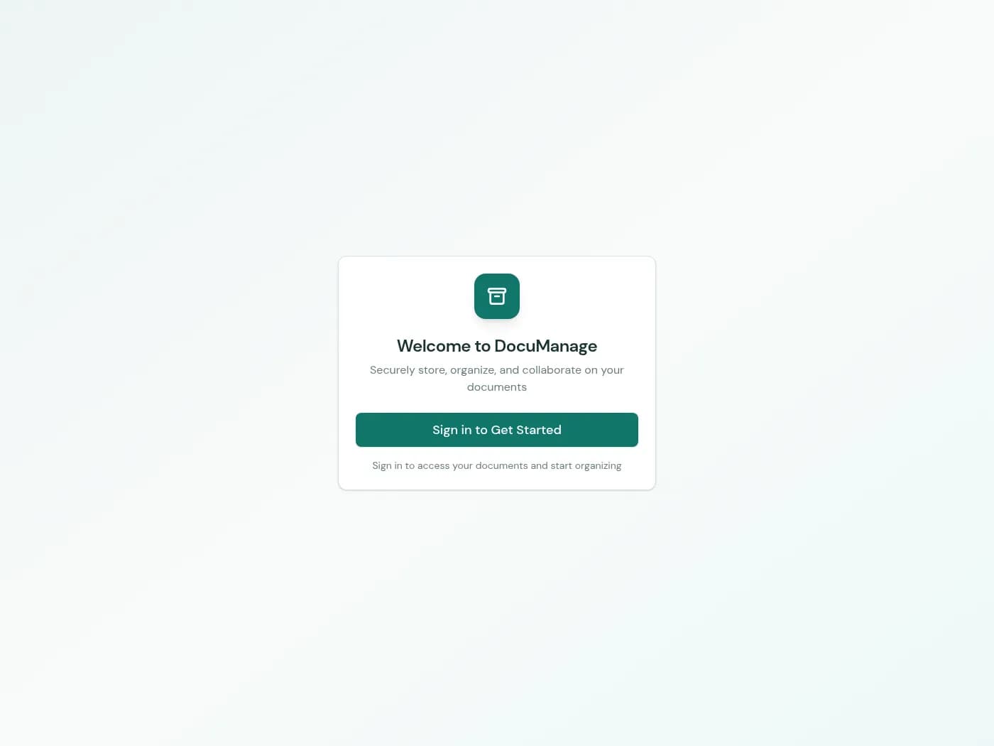 DocuManage Dashboard