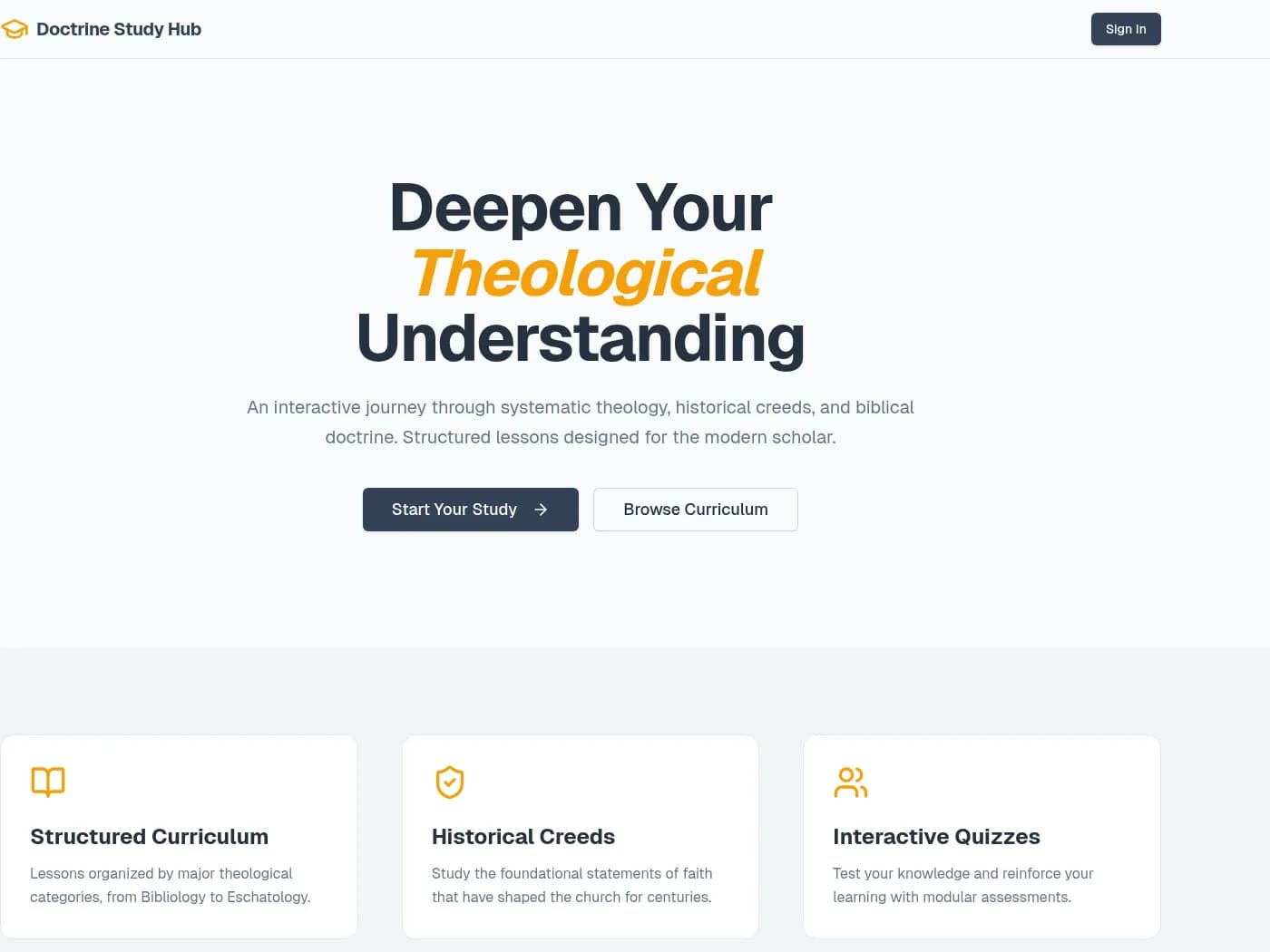 Doctrine Study Hub