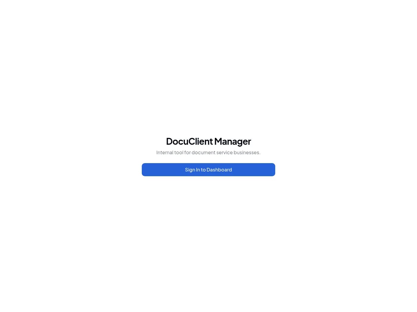 DocuClient Manager