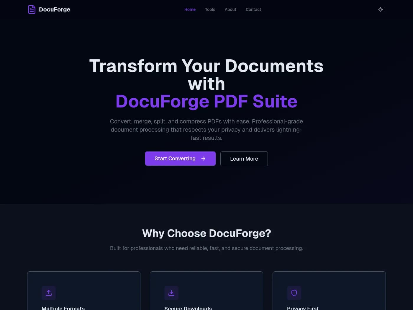 DocuForge PDF Suite