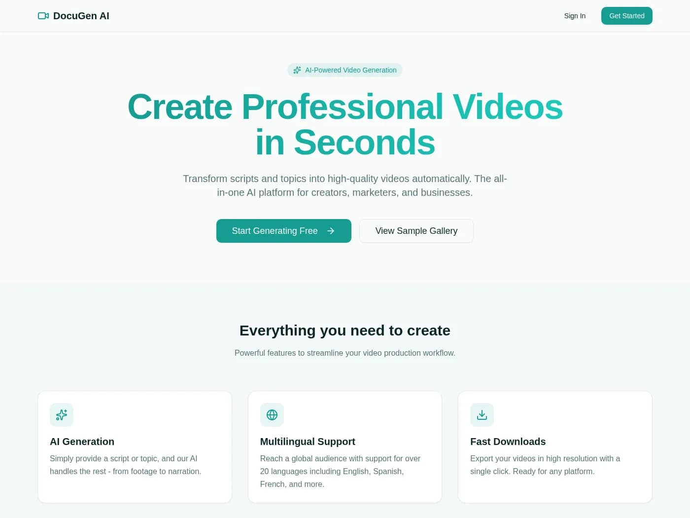 DocuGen AI