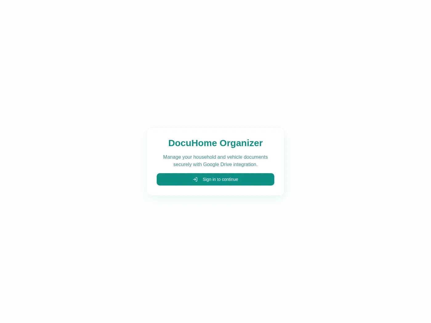 DocuHome Organizer