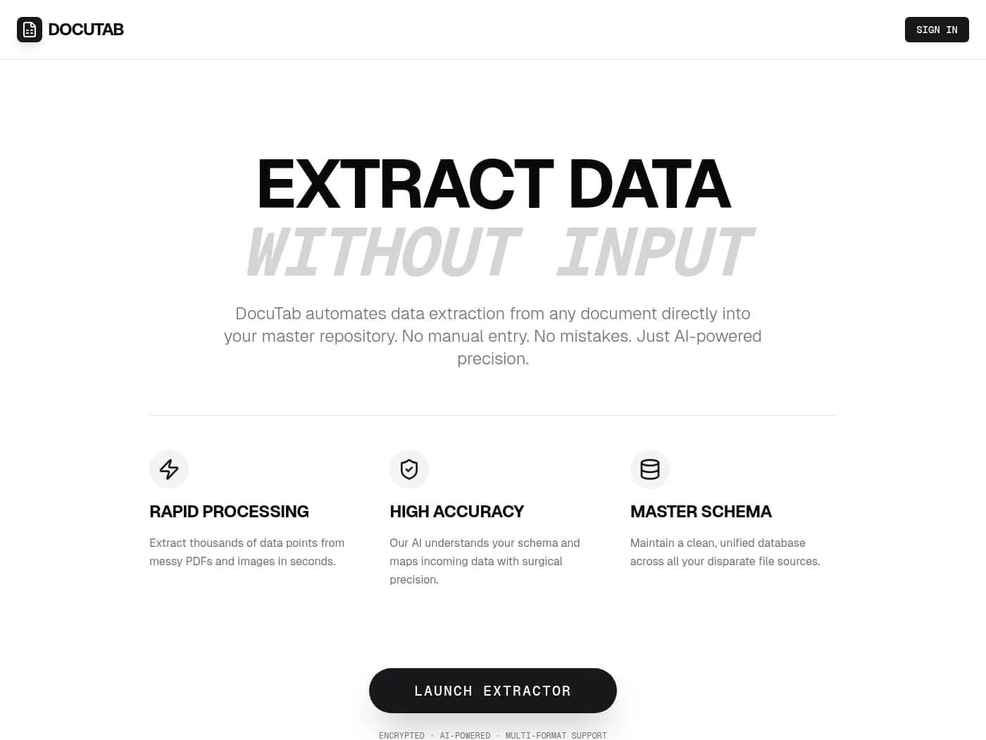 DocuTab Extractor