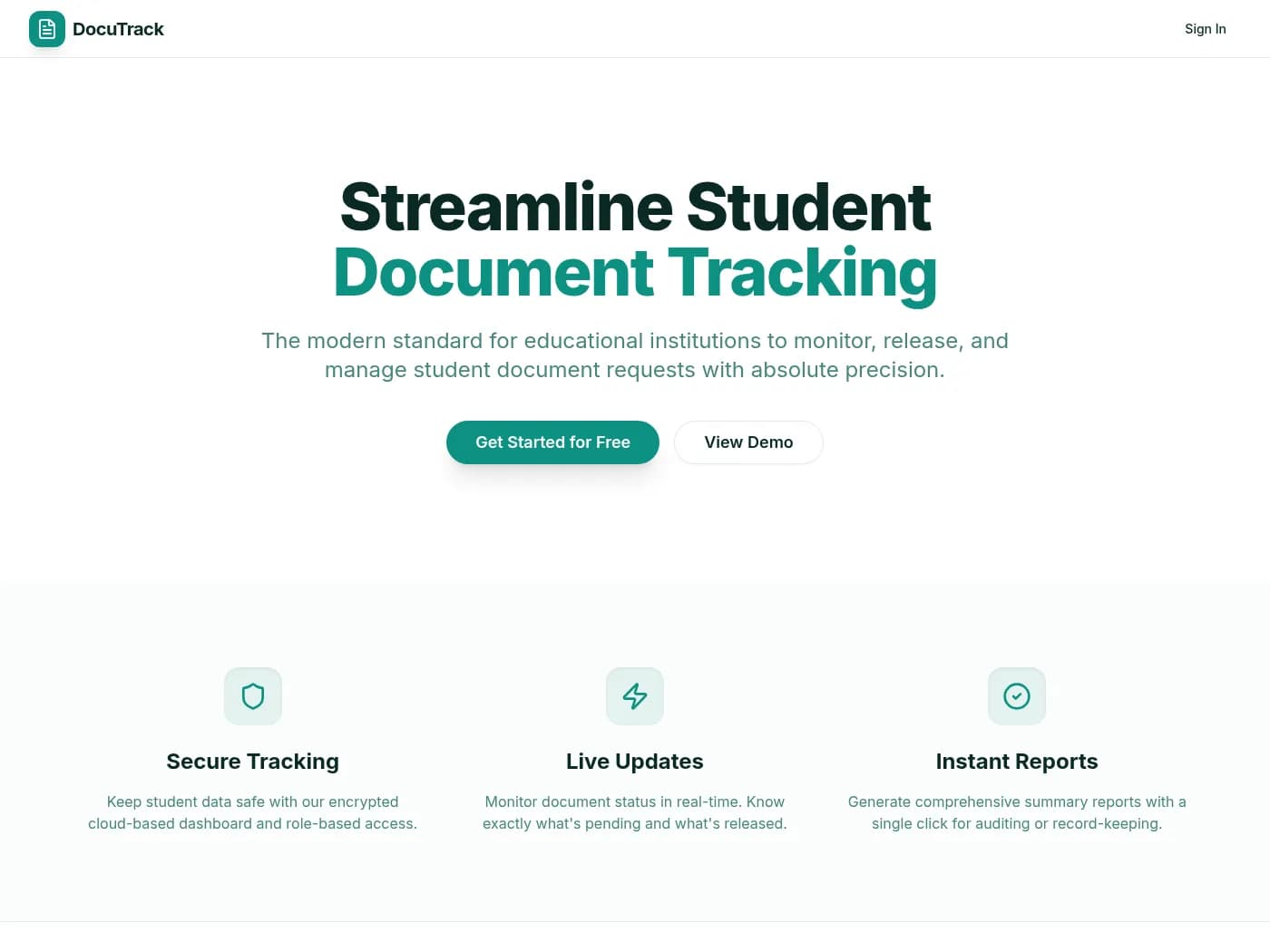 DocuTrack Dashboard