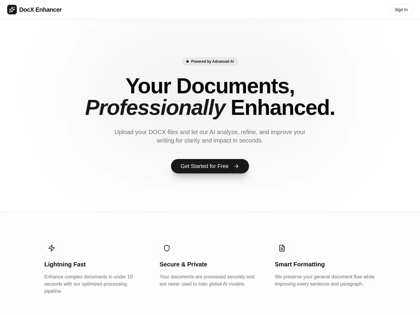 Smart DocX Enhancer