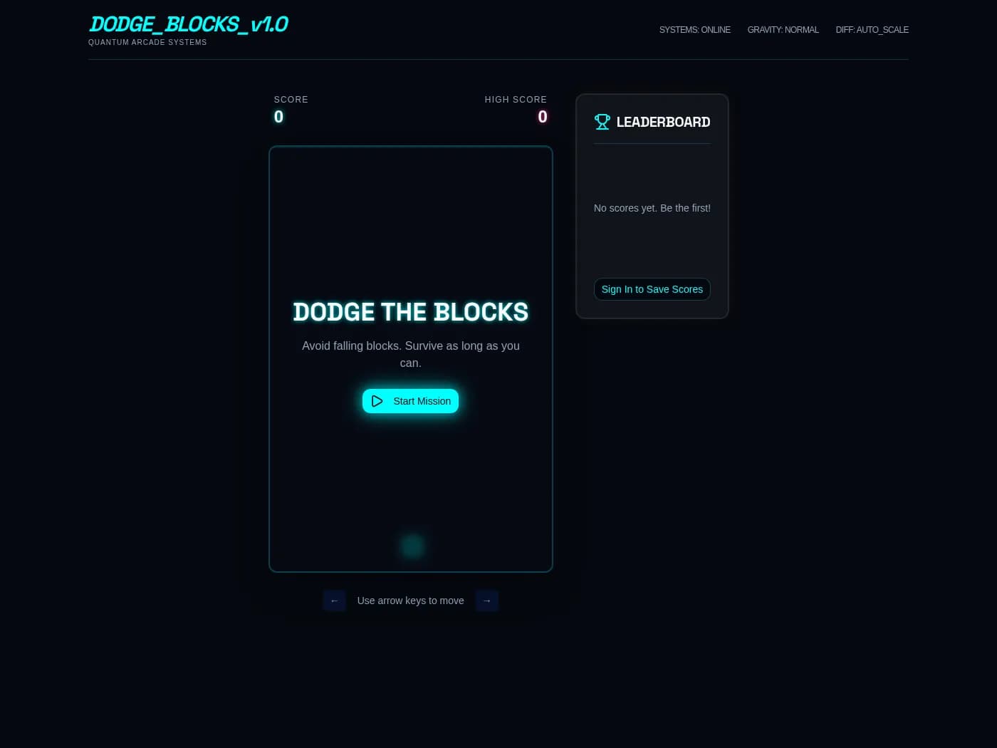 Dodge the Blocks