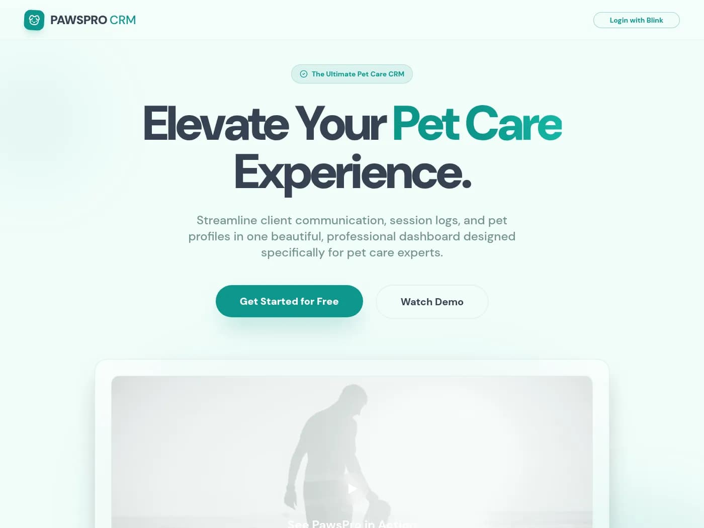 PawsPro CRM