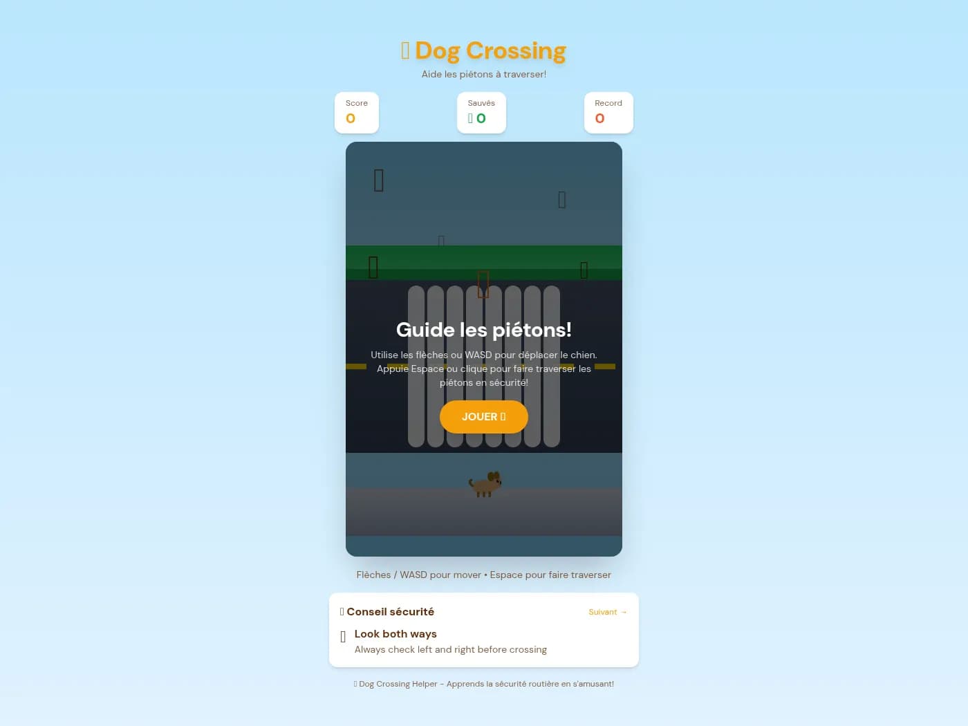 Dog Crossing Helper
