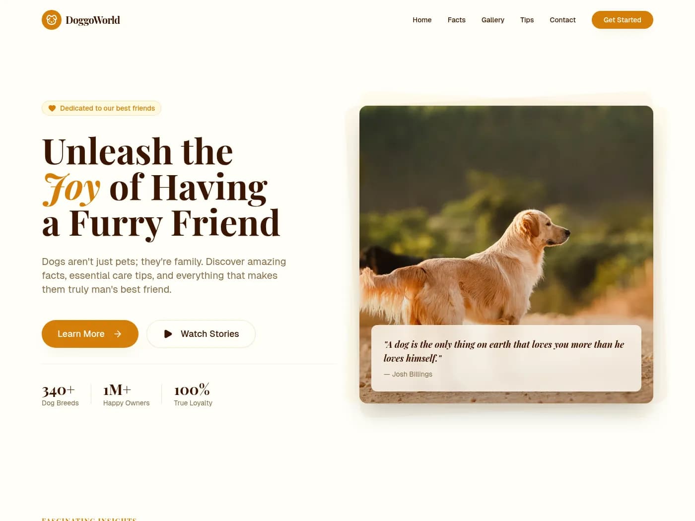 Doggo Onepager