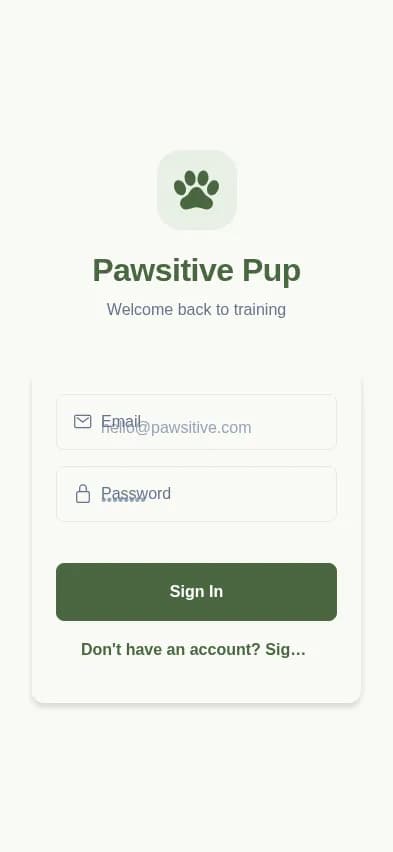 Pawsitive Pup Trainer
