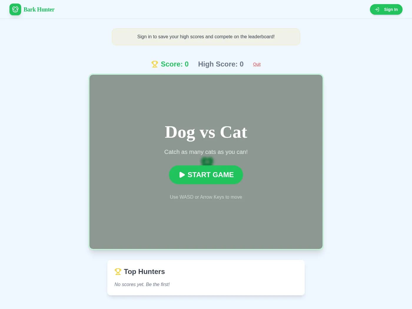 Dog vs Cat Game