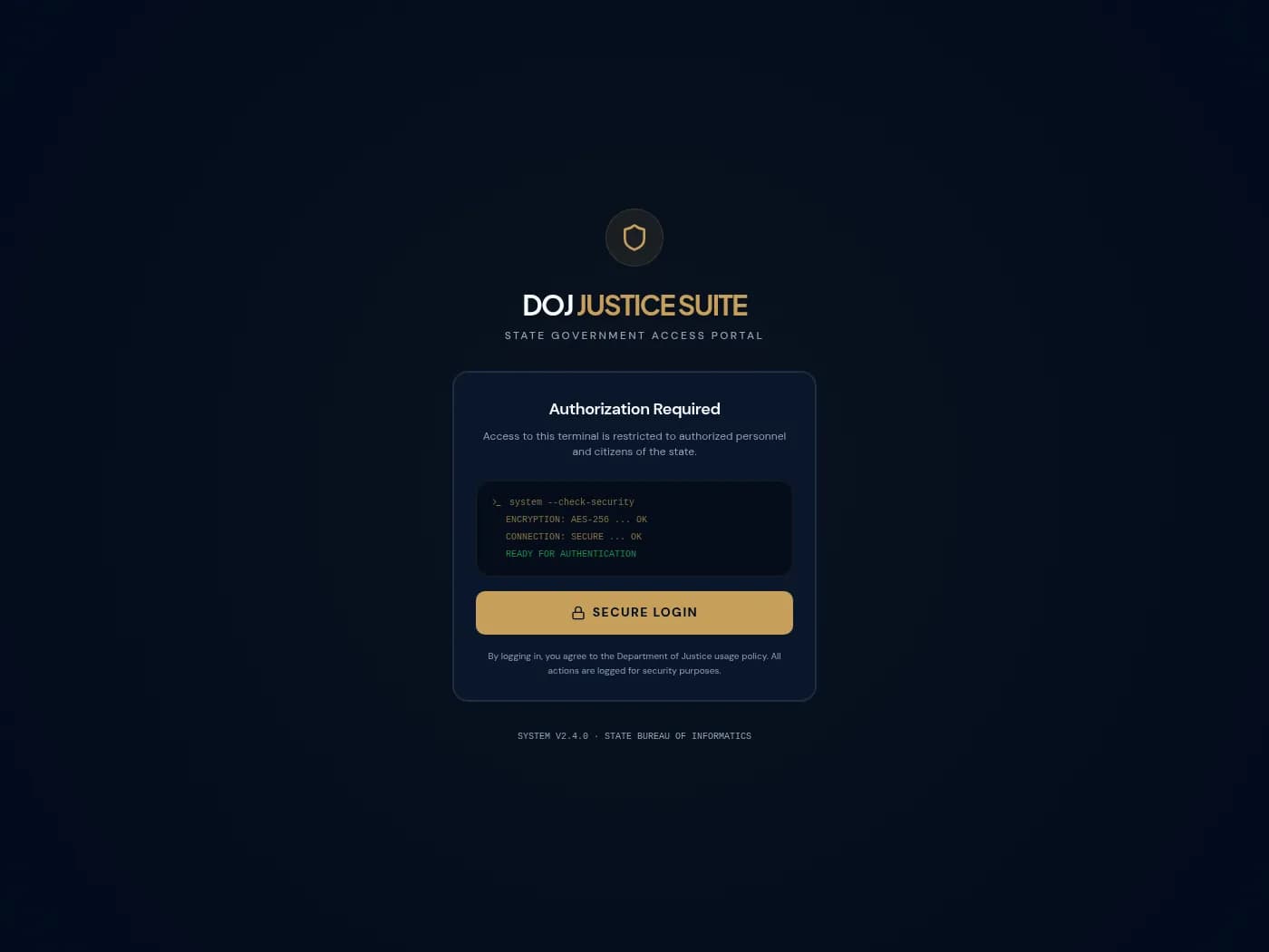 DOJ RP Justice Suite