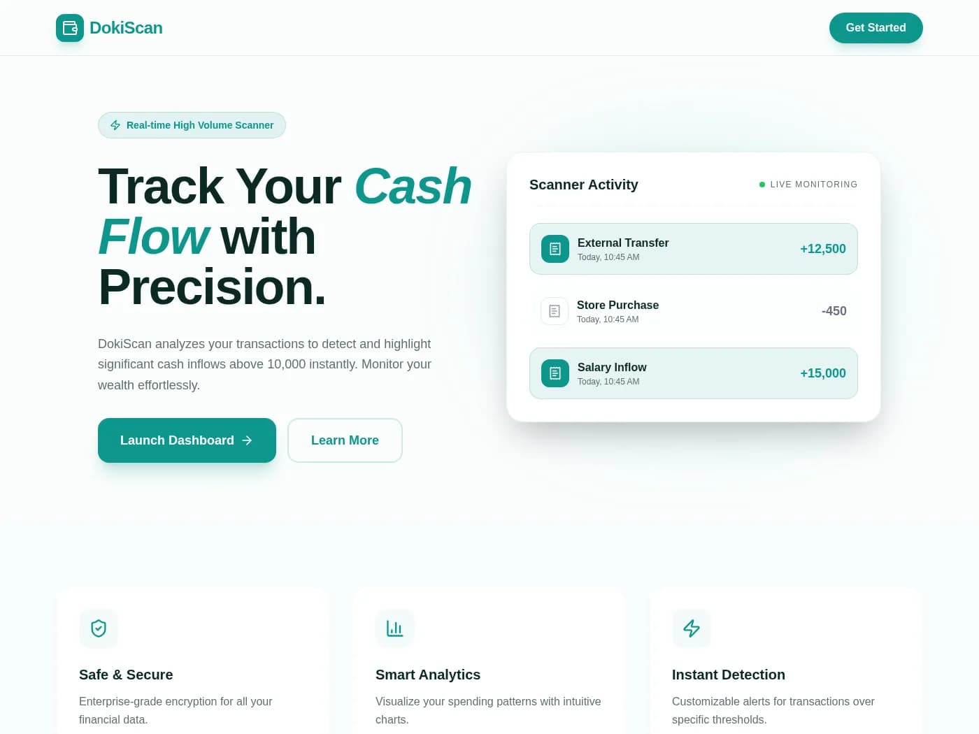 DokiScan Money Tracker