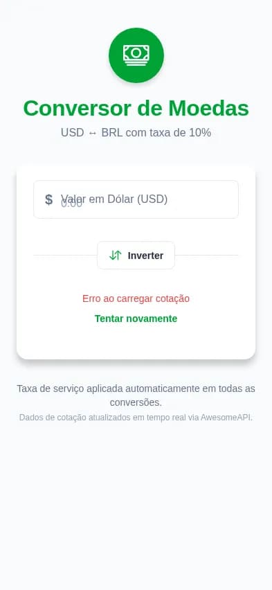 Dólar Real Converter