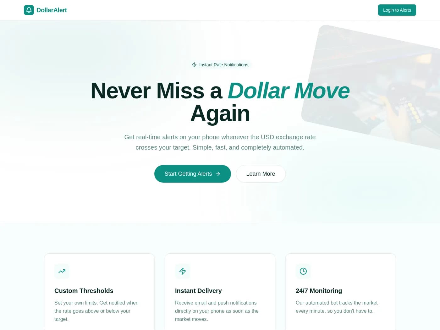 Dollar Alert Bot
