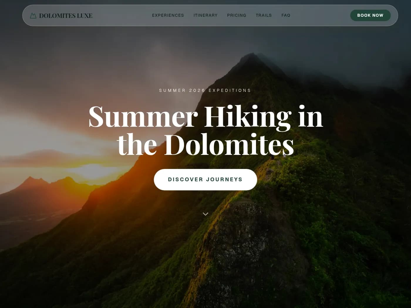 Dolomites Luxe Travel Site