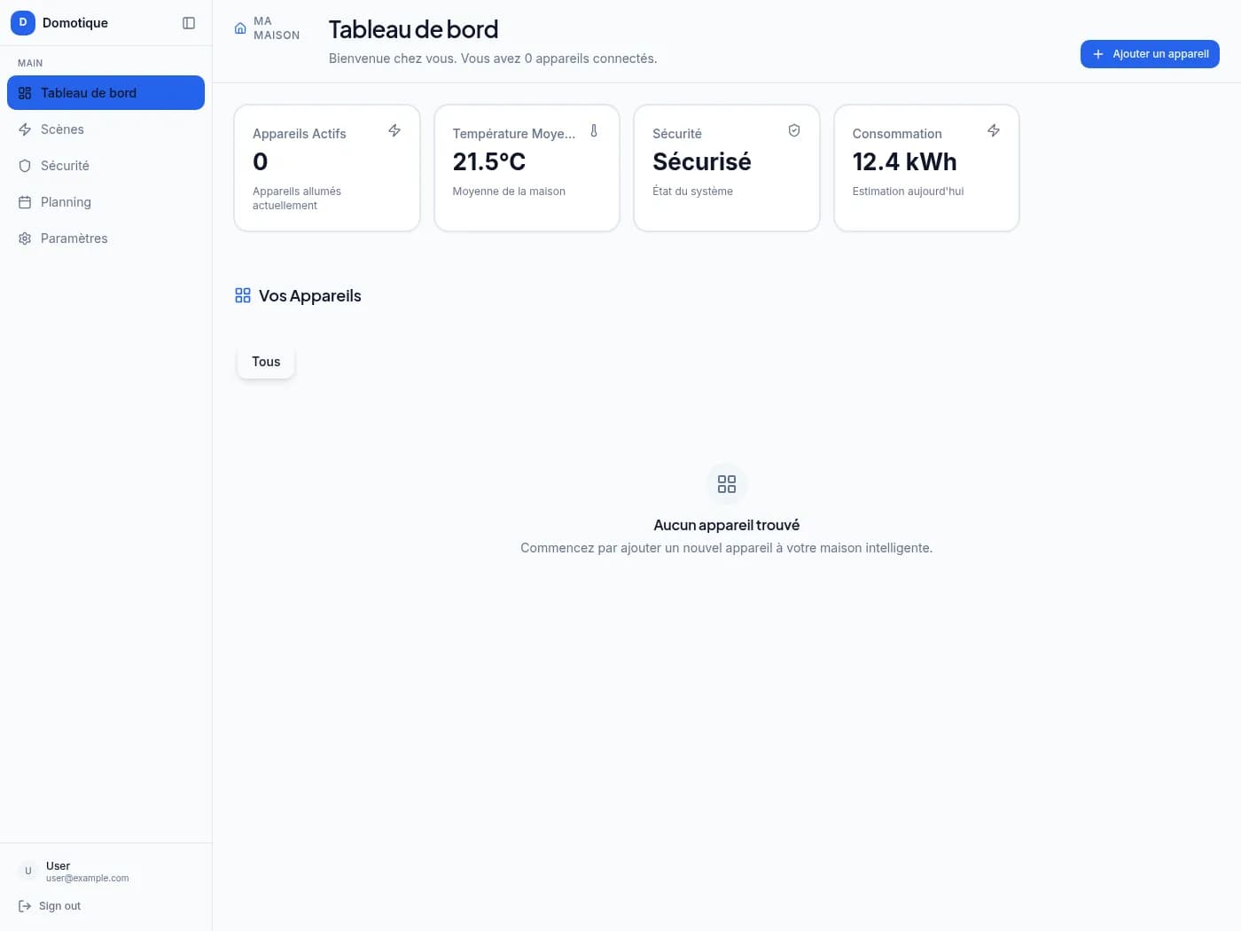 Domotique Web Portal