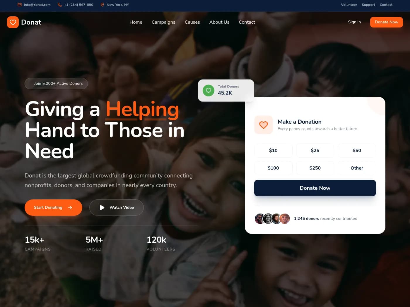Donat Charity Web Clone