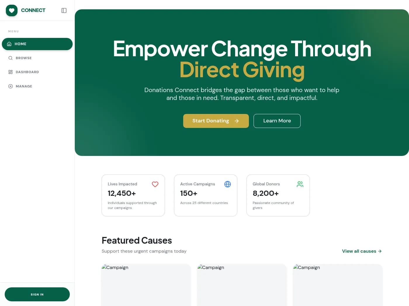 Donations Connect