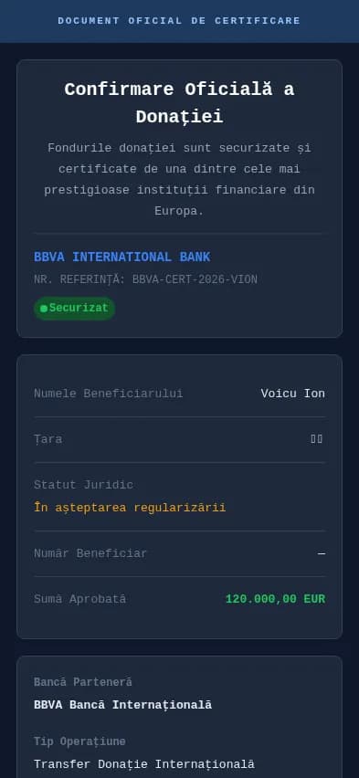 Donation Confirmation Page