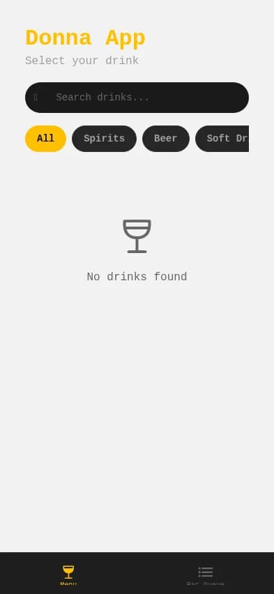 Donna Drink Order App