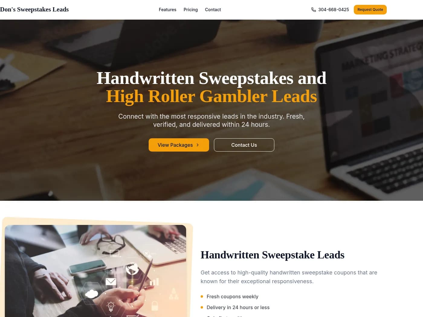 Dons Sweepstakes Leads