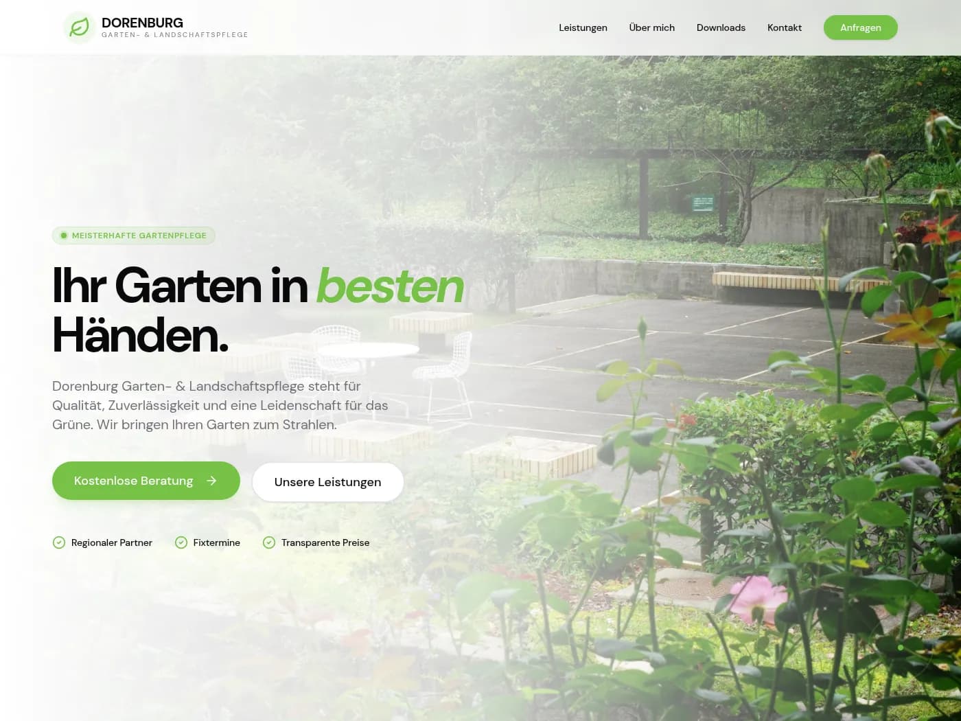 Dorenburg Garten Website