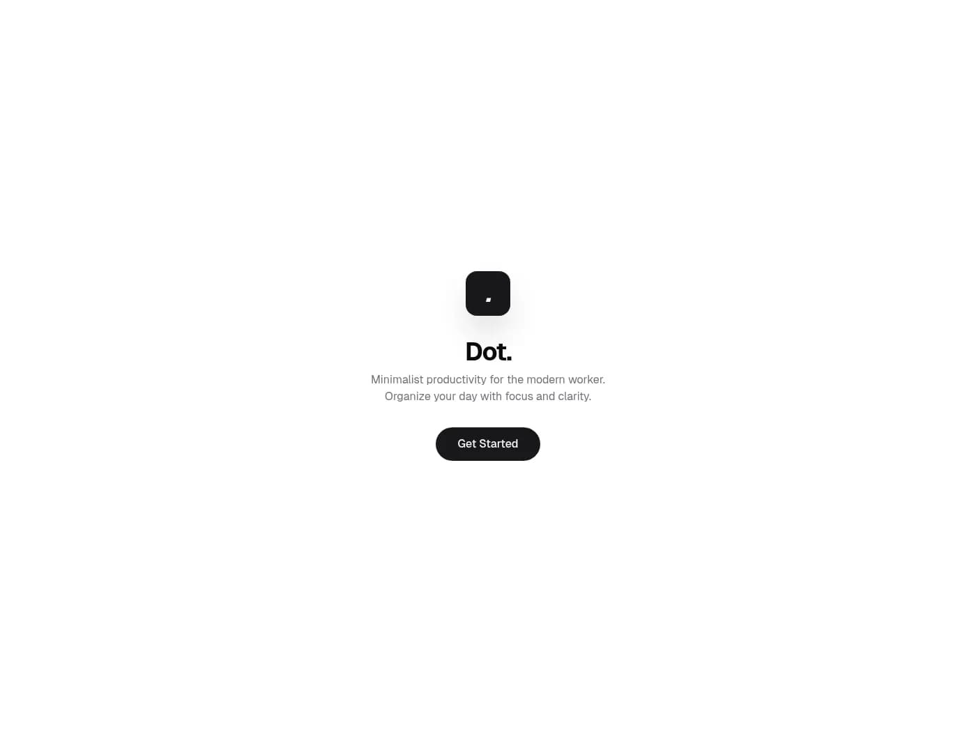 Dot Productivity App