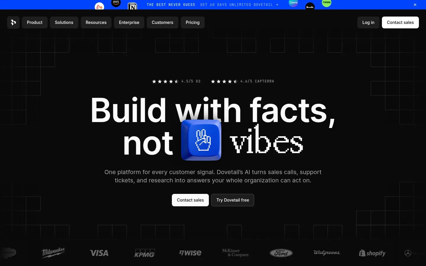 Dovetail AI-powered qualitative research repository