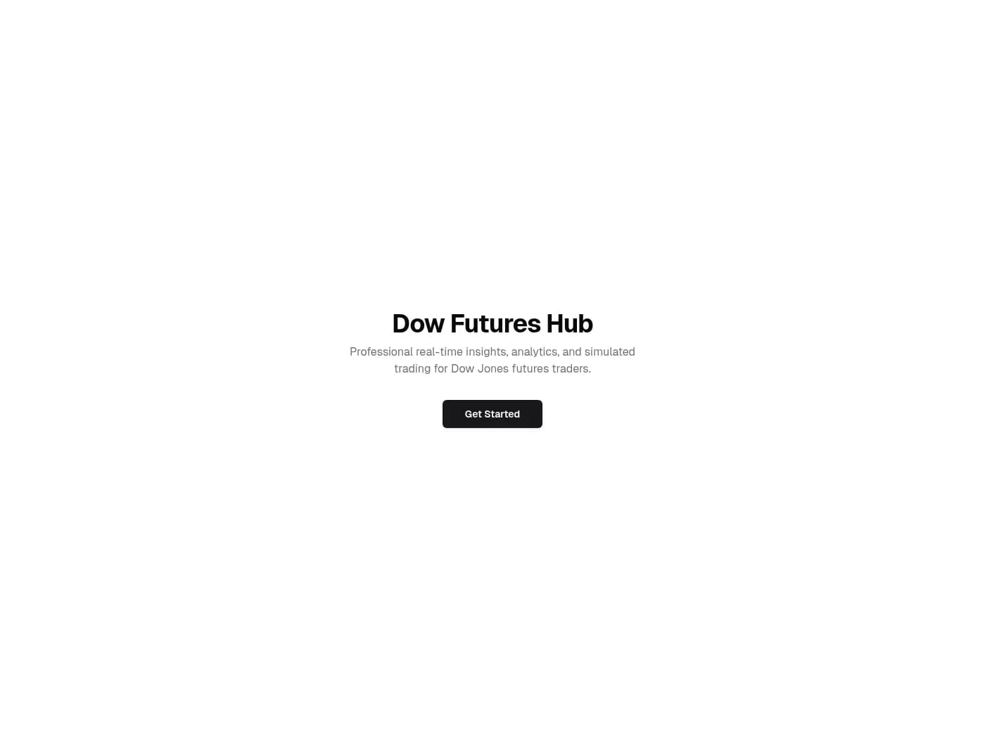 Dow Futures Trading Hub