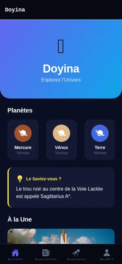 Doyina Mobile App