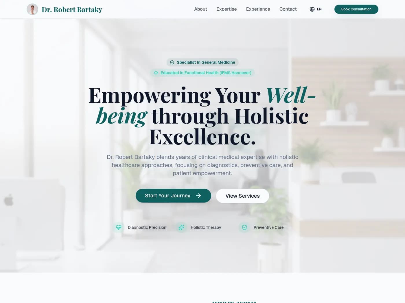 Dr Bartaky Landing Page
