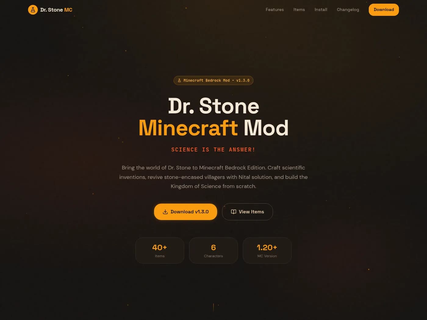 Dr. Stone Minecraft Mod