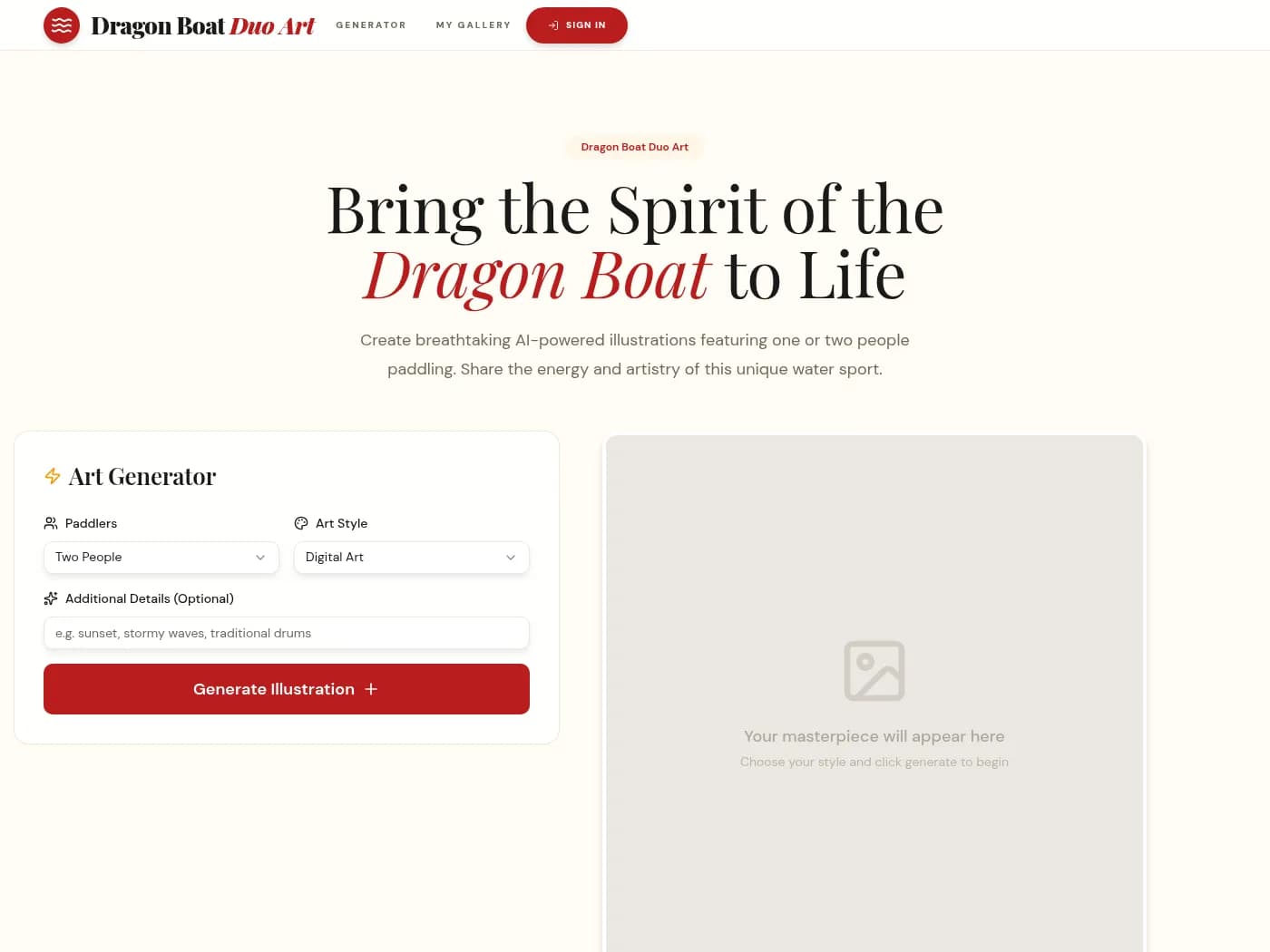Dragon Boat Duo Art