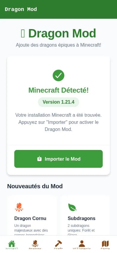 Dragon Minecraft Mod App