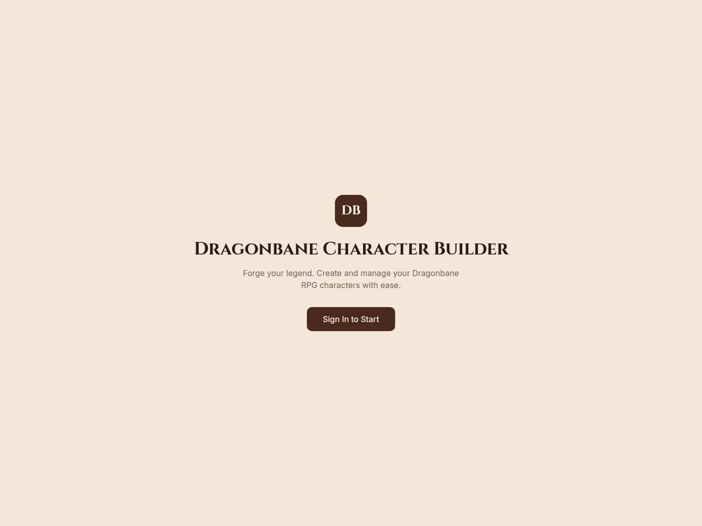 Dragonbane Character Builder
